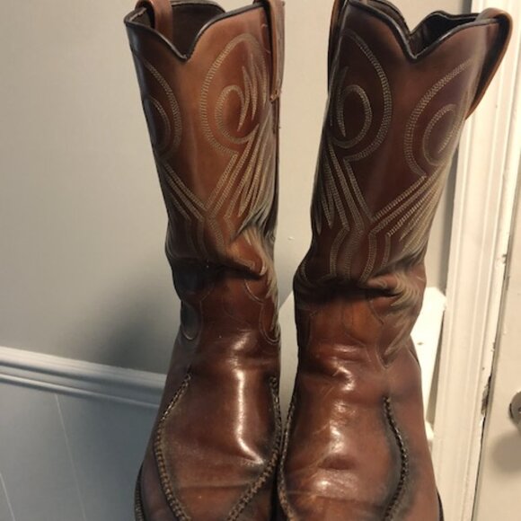 Dan Post | Shoes | Vintage Dan Post Whip Stitch Western Boots | Poshmark